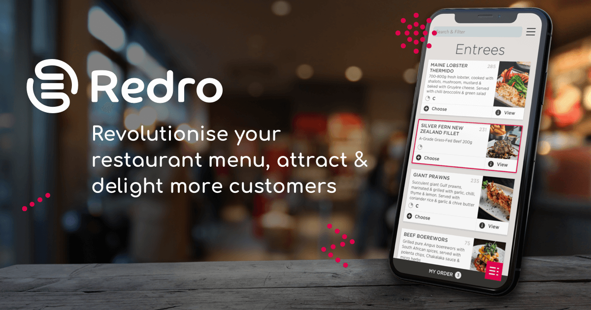 Redro - Revolutionary Digital Menu for Restaurants